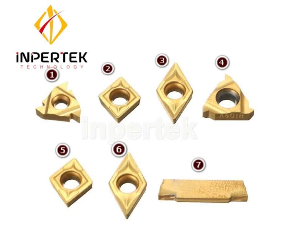 Jual Insert Set 7 Mata Bubut Set Untuk Pahat Bubut Set Untuk Gagang 12Mm di Seller Hafizh Store ...