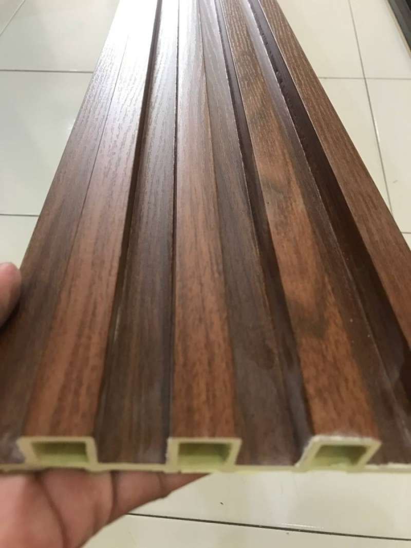 Promo Wpc Wall Panel 24mm 300cm Dekor Dinding Wood Panel 3m Pvc - Putih ...