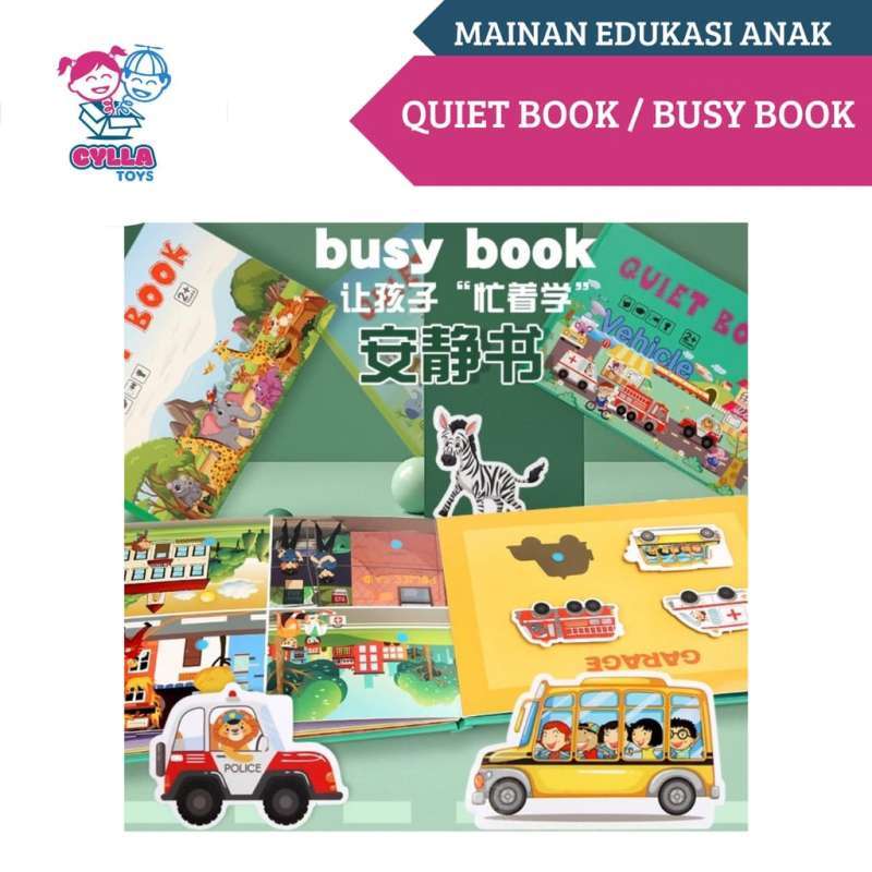 Jual Quiet Book/busy Book/buku Aktivitas Velcro Anak/kids Activity Book ...