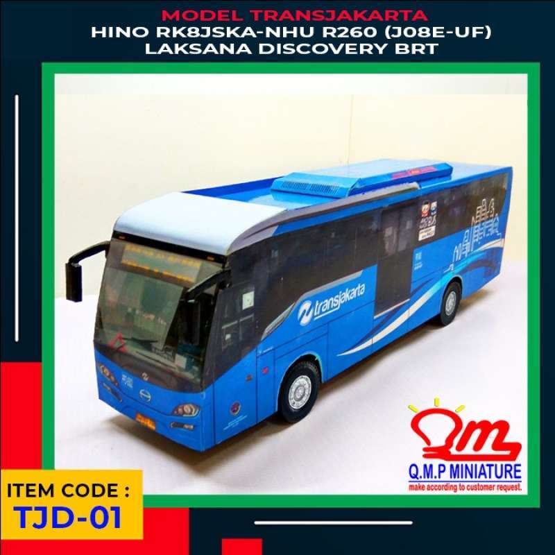 Jual Miniatur Bus Transjakarta Hino Rk8 R260 Discovery(ppd-0502 ...