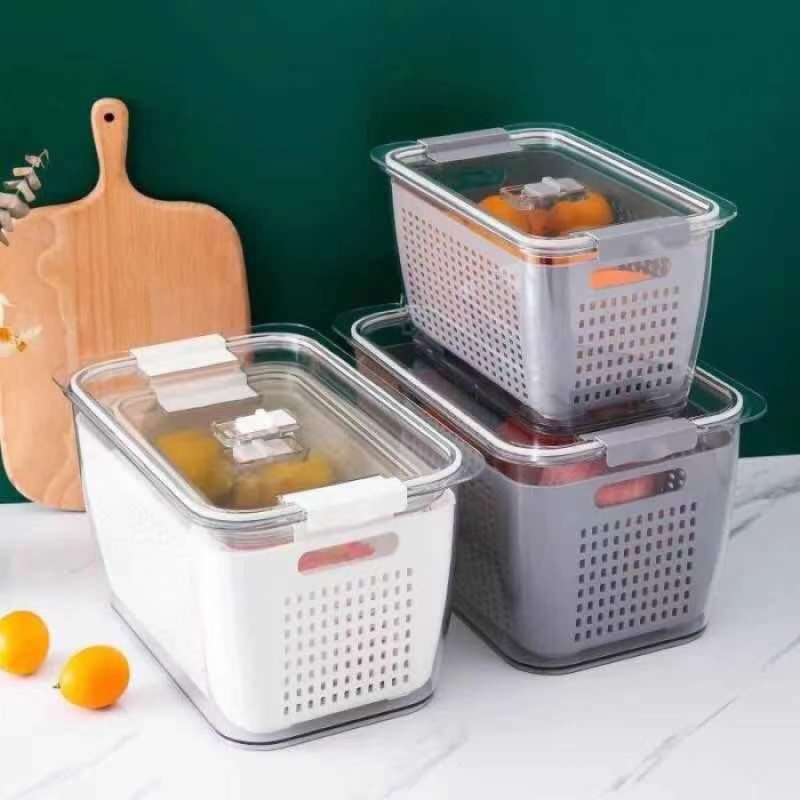 Jual Rak Kulkas Akrilik Kotak Makanan Box Container Acrylic Sayur Dan ...