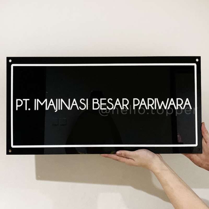 Jual Logo Akrilik Signage Papan Logo Sign Acrylic 50x30 Signage Timbul ...