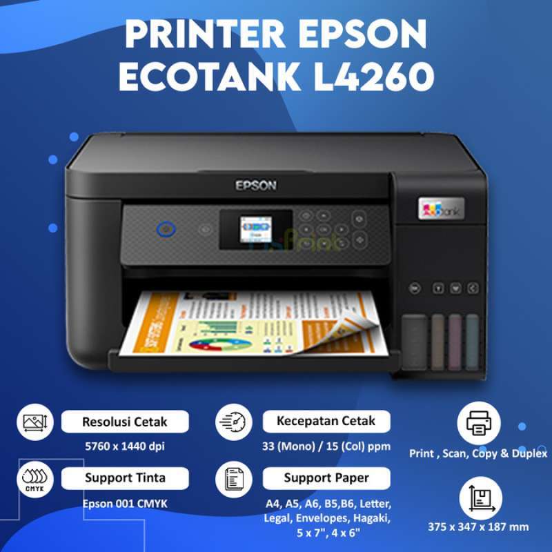 Jual Printer Epson EcoTank L4260 A4 Wi Fi Duplex All in One Pengganti jual-printer-epson-ecotank-l4260-a4-wi-fi-duplex-all-in-one-pengganti