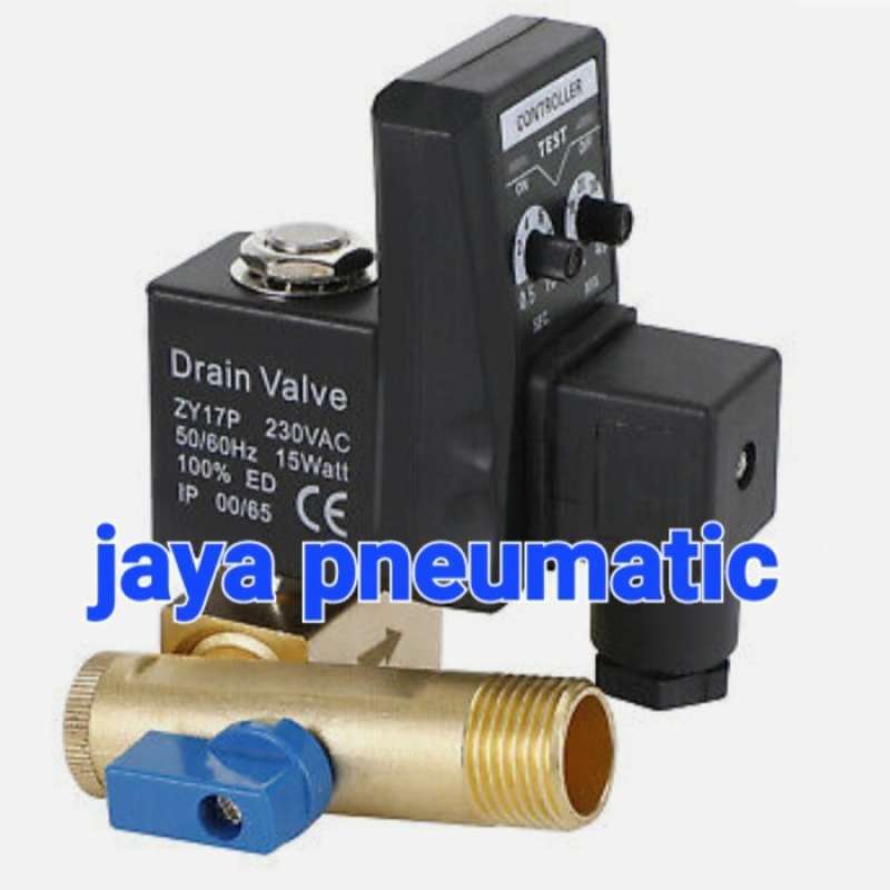 Promo 1/2 16 bar 220VAC SOLENOID VALVE TIMER AUTO DRAIN Diskon 33% di ...