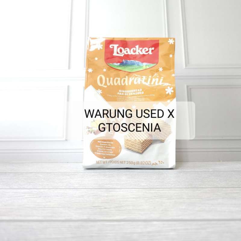 Jual Loacker Quadratini 250gr wafer All Varian - GINGERBREAD di Seller ...