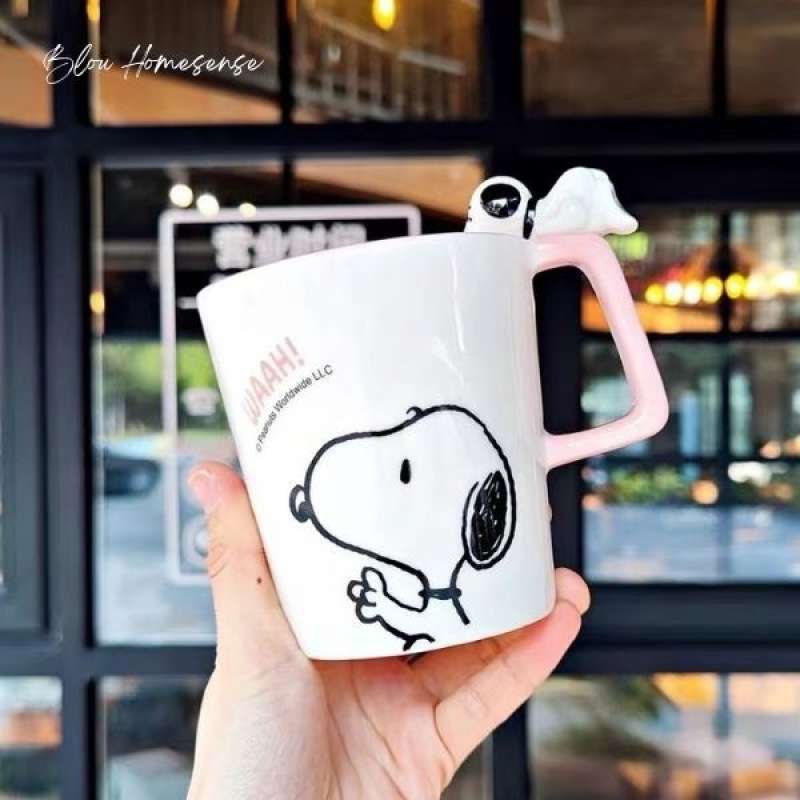 Promo Gelas Snoopy Peanut Snoopy Mug Blou Homesense Diskon 31% di ...