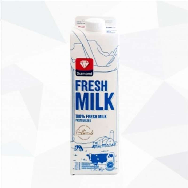 Jual Susu Fresh Milk Diamond 1 Karton Isi 12 Pcs @ 1 Liter - Food Service Di Seller Jakarta ...