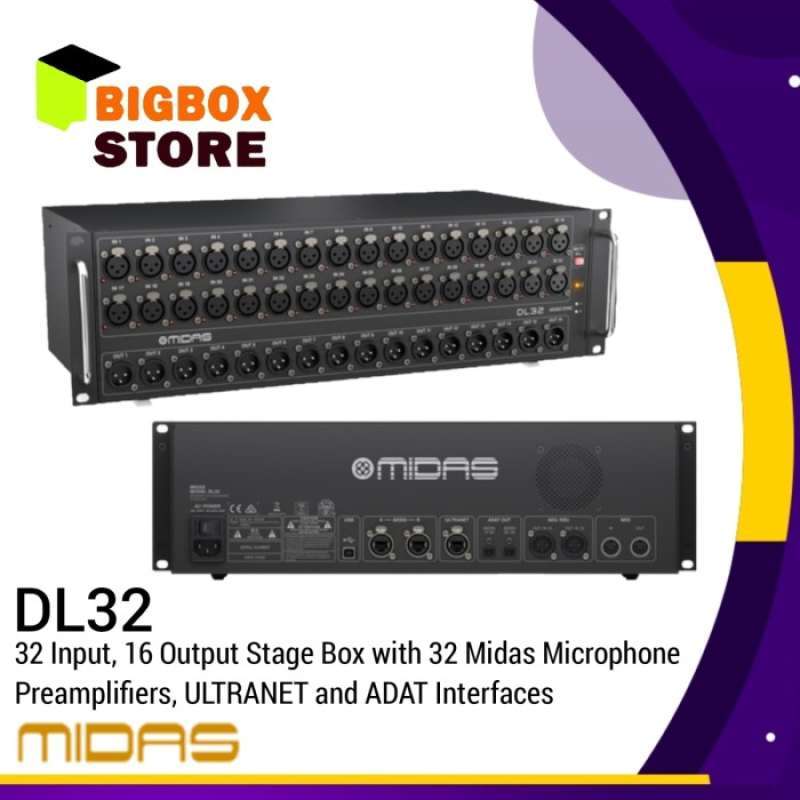 Jual Mixer Midas Stage Box Dl32 / Dl-32 / Dl 32 Di Seller Gamelan Store - Tugu Selatan, Kota ...