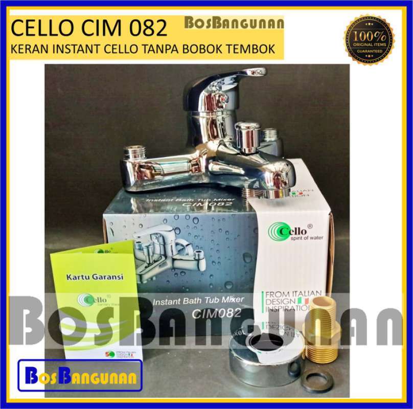Promo Kran Air Panas t Cello Cim Tanpa Bobok Tembok / Bath Mixer Diskon ...