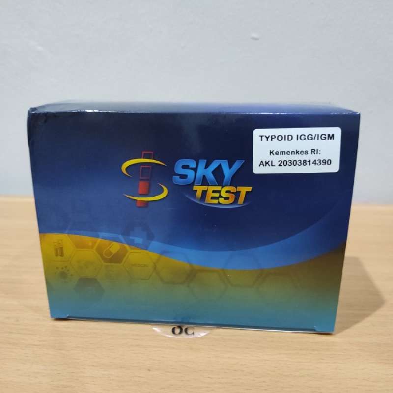 Jual Typhoid Salmonella Typhi Card Igg Igm Sky Test Isi 25 Device Di ...