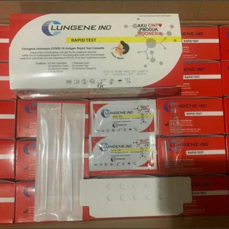 Promo Kit Swab Antigen Lungene Ind Merput 1Bx, 25Pcs Diskon 17% di ...