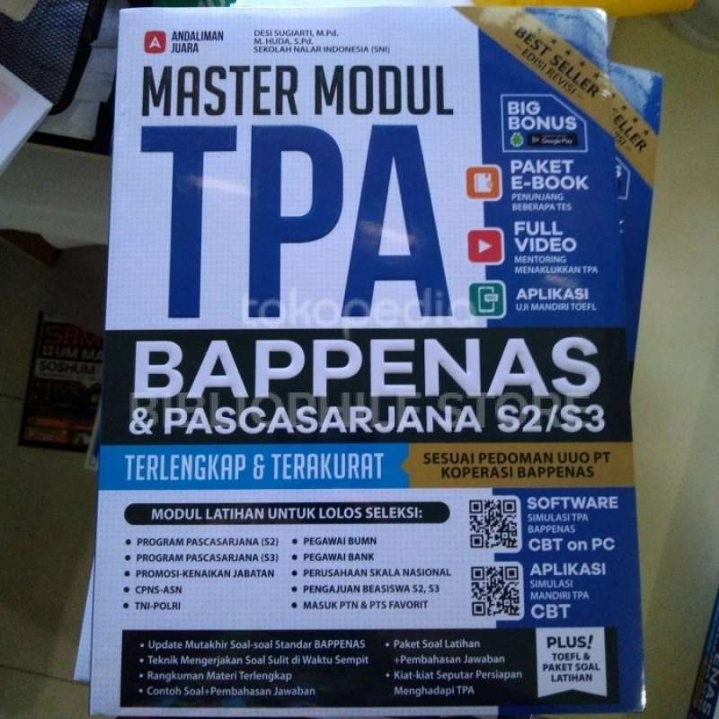 Promo MASTER MODUL TPA BAPPENAS & PASCASARJANA S2/S3 TERLENGKAP & TERUPDATE Diskon 23% di Seller ...