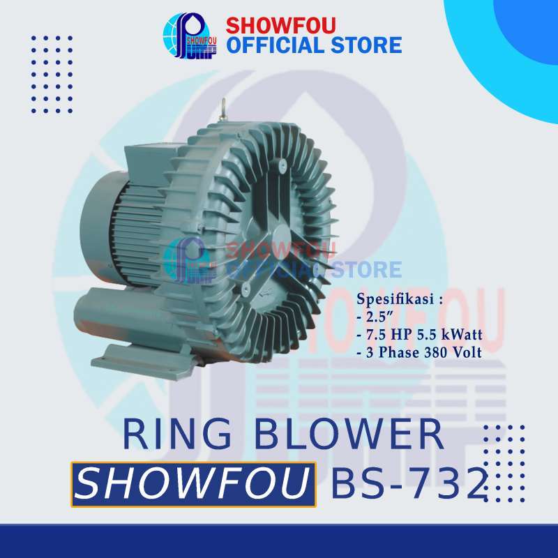 Jual Showfou Ring Blower Bs-732 7.5 Hp 3 Phase 5.5 Kwatt Di Seller ...