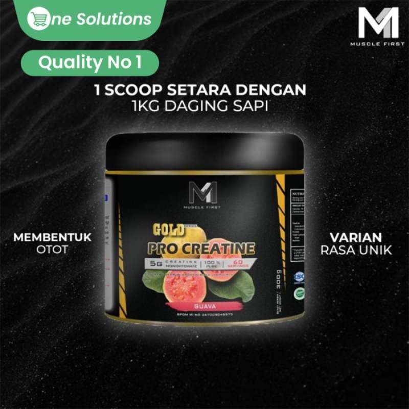 Promo Muscle First Gold Pro Creatine 300G - Tambah Tenaga & Tebalkan ...