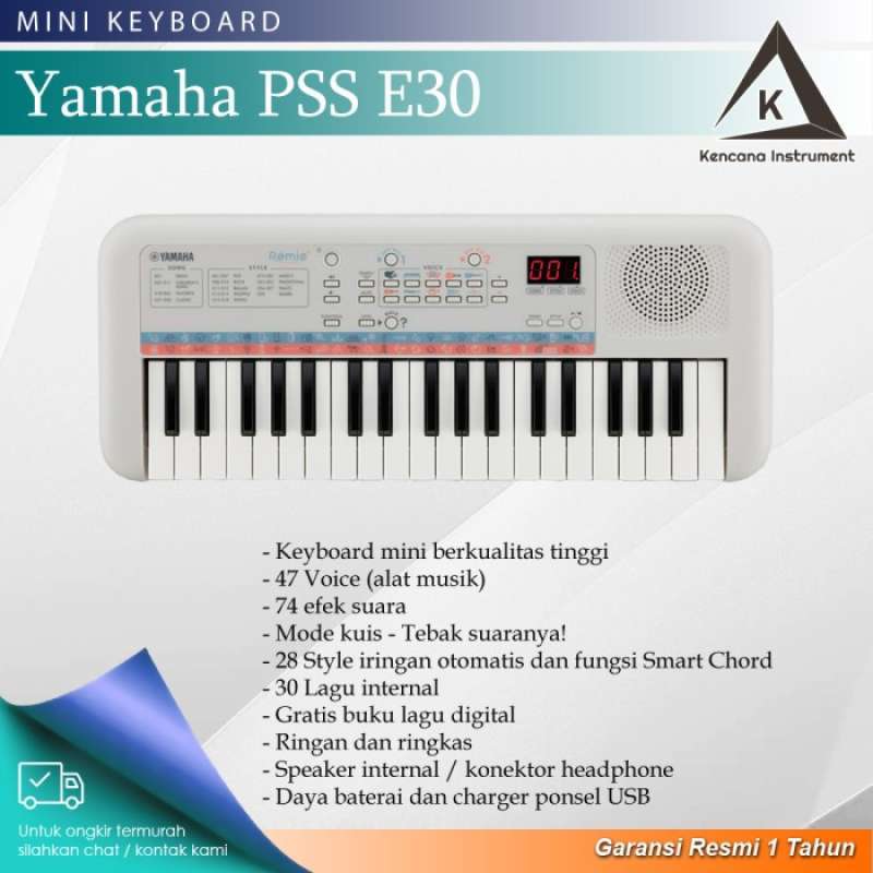 Promo Keyboard Yamaha Remie PSS E30 / PSSE30 / PSS E 30 Garansi Resmi Diskon 33% di Seller ...