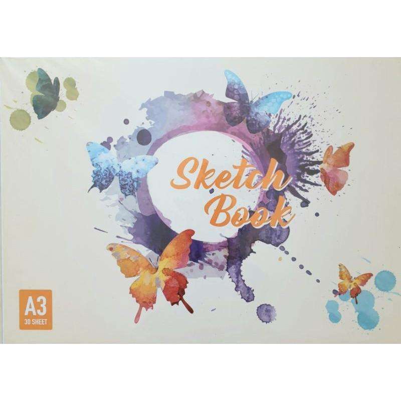 Jual buku sketsa A3 sketch book 110gsm di Seller Bulan Stationery ...