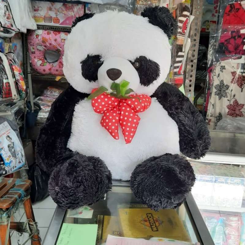Promo Boneka Panda Hitam Putih Jumbo Besar / Boneka Panda Cina Makan ...