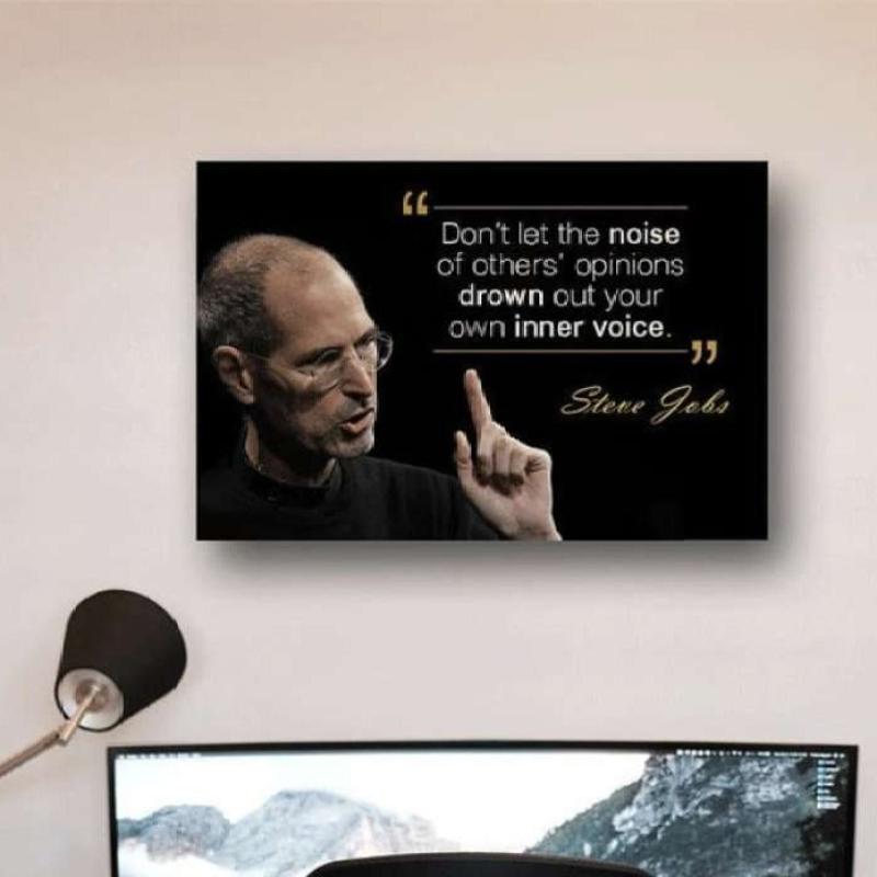 Jual Steve Jobs Quotes - Premium Poster + Borderless Frame - Size ...