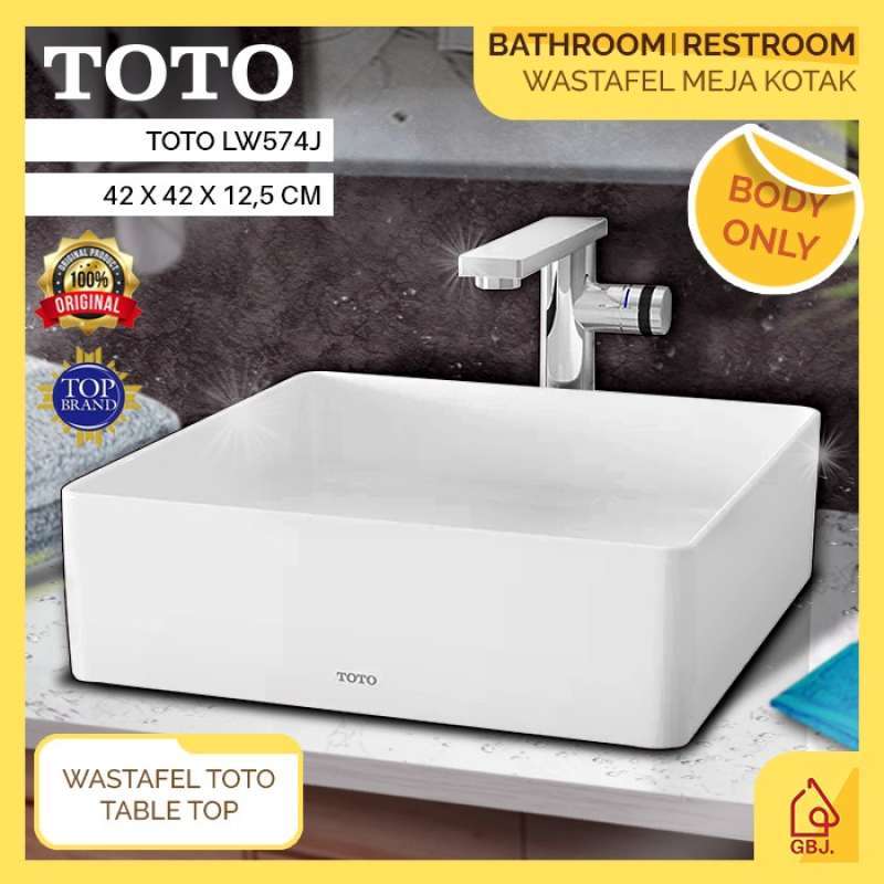 Promo Wastafel Meja Kotak Toto Lw574J (Body Only) / Washtafel Cuci ...