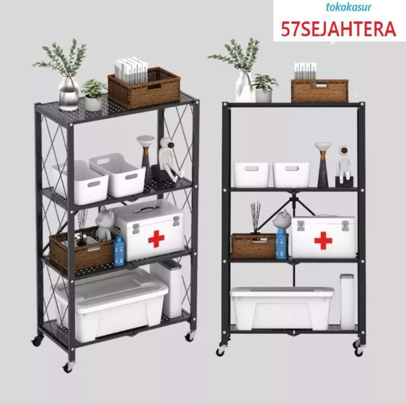 Promo Rak Dapur Serbaguna - Rak Besi Lipat 4 Susun Type Flato Msu 4x1 ...