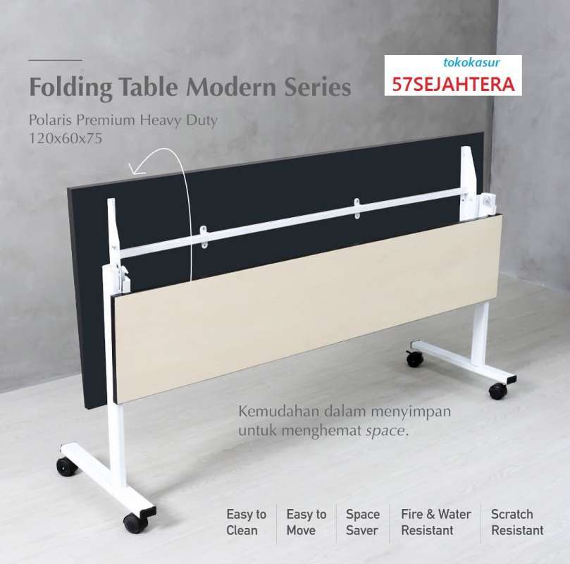 Promo Meja Seminar / Meja Kantor / Meja Lipat Top / Folding Table Top ...