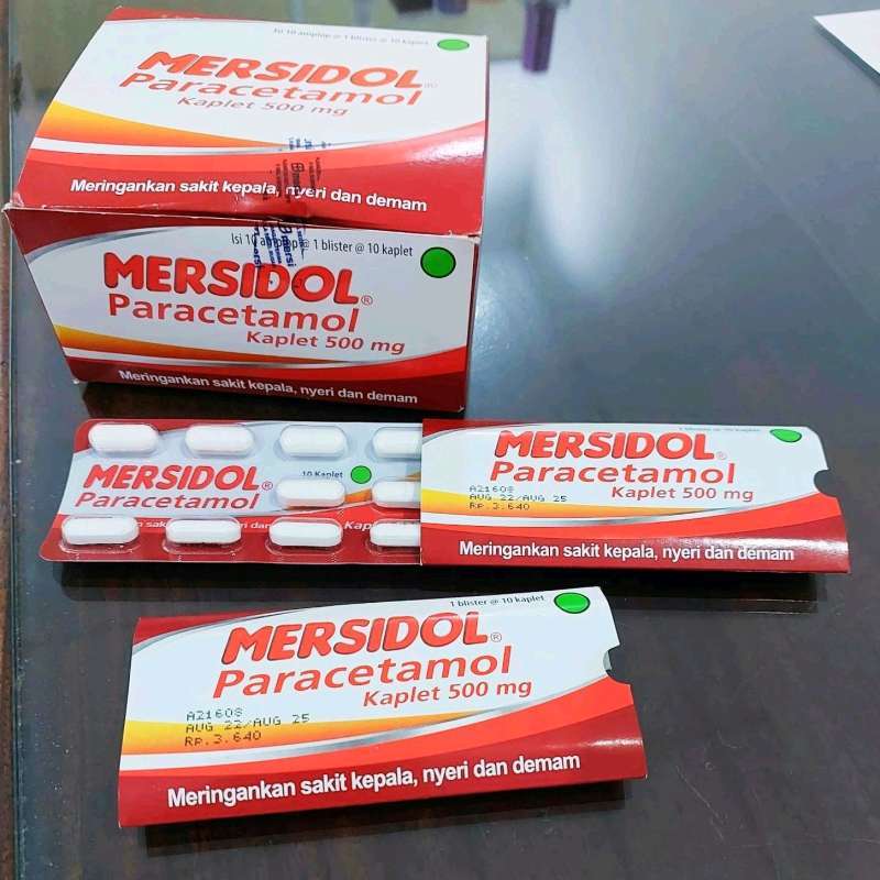 Jual MERSIDOL - Paracetamol 500mg (100's /Dus) di Seller Blessing Pet ...