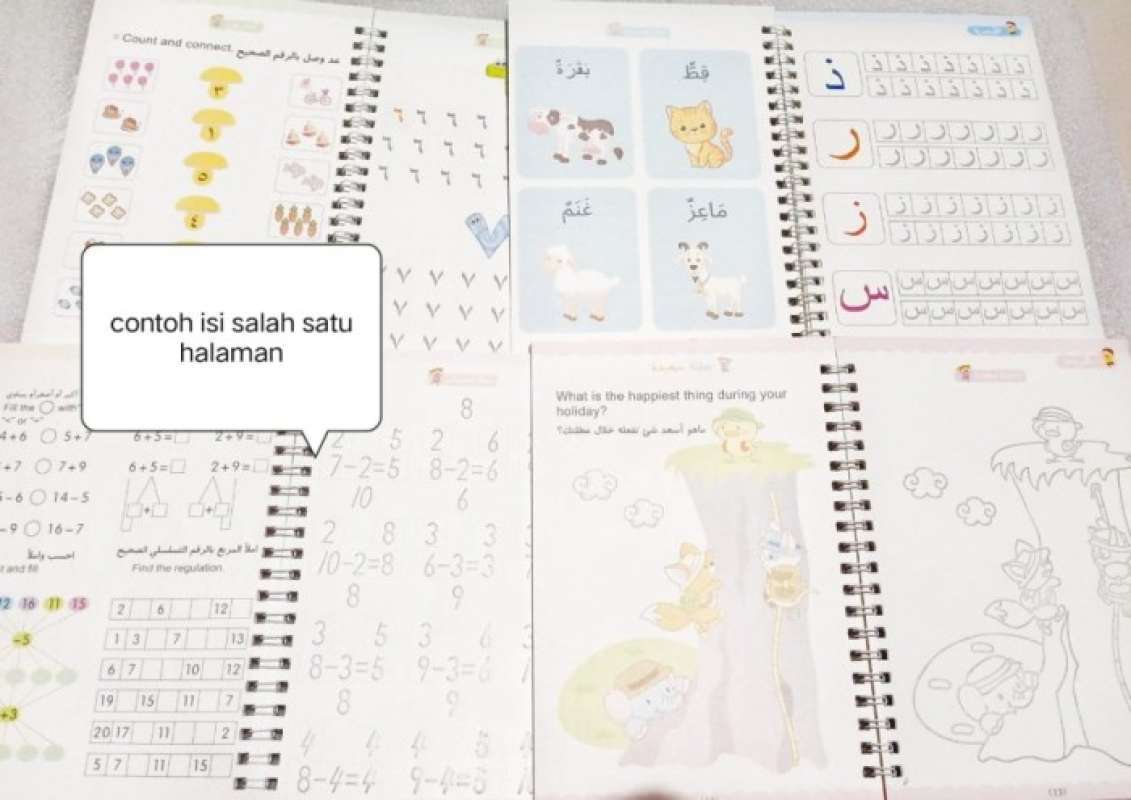 Promo Buku Ajaib Belajar Menulis Huruf Angka Hijaiyah/Arabic Magic Book ...