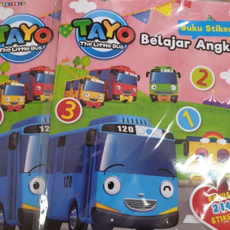 Promo Tayo The Little Bus: Buku Stiker: Belajar Angka Diskon 23% Di ...