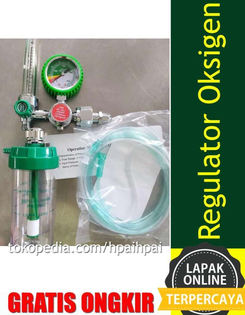 Jual Regulator Oksigen Medis Lengkap/ Medical Oxygen Regulator Di ...