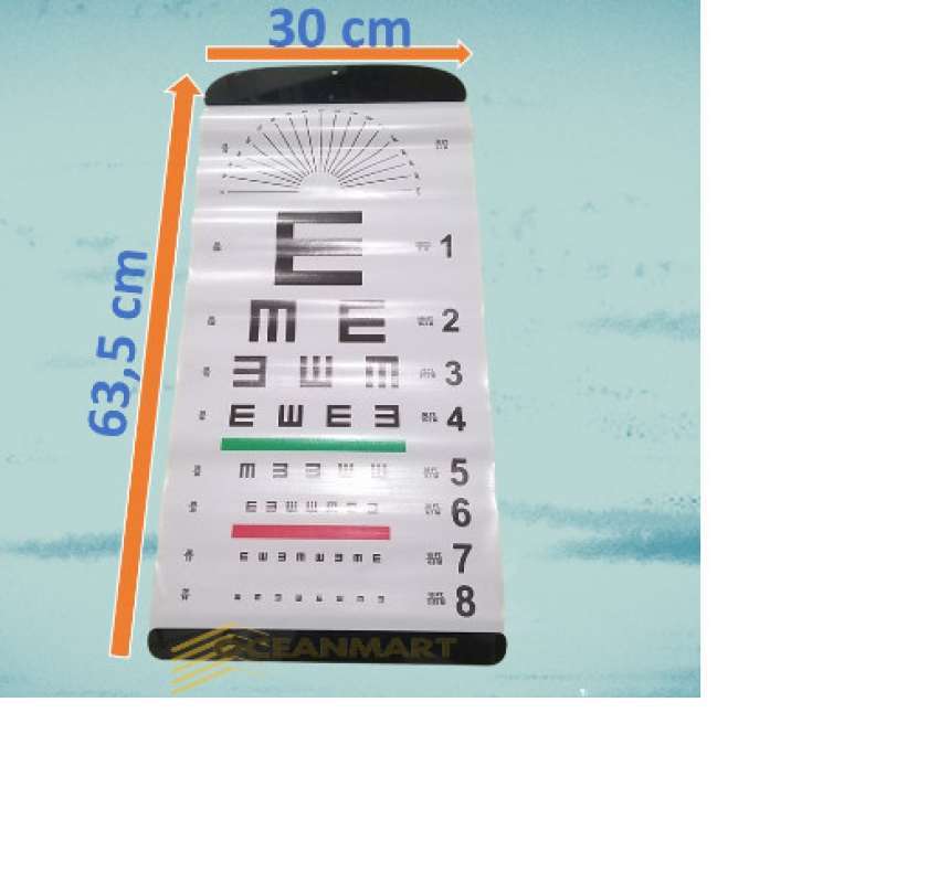 Promo Snellen e Chart Alat Terapi Pengelihatan alat test mata bahan ...