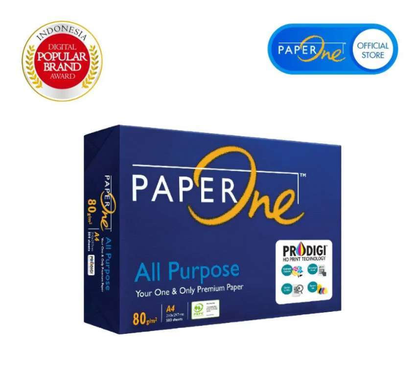 Promo New Paperone Kertas A4 80gr All Purpose 1 Rim (500 Lembar) Kertas ...