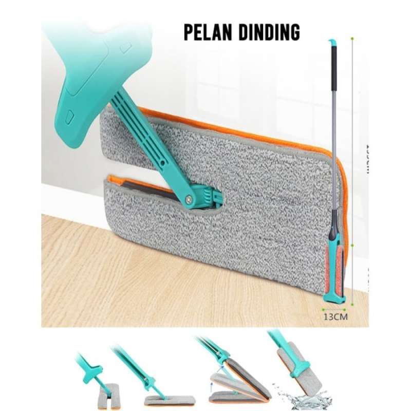 Jual Alat Pel Langit Langit Tembok Dinding Magic Mop Flat Rotary Double ...