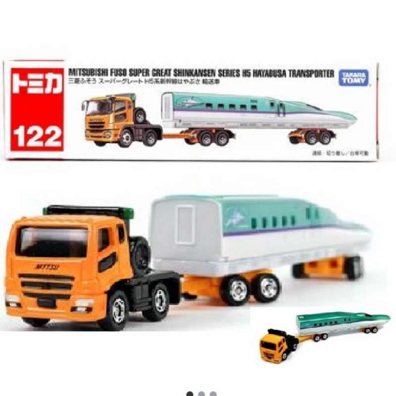 Promo Tomica Long 122 Mitsubishi Fuso Shin Kansen HS Hayabusa Transporter Diskon 23% di Seller ...