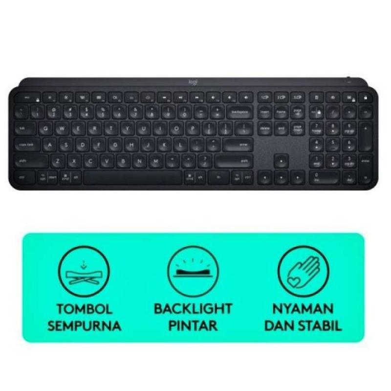 Promo Keyboard Logitech MX Keys Advanced Wireless Backlit Diskon 33% di ...