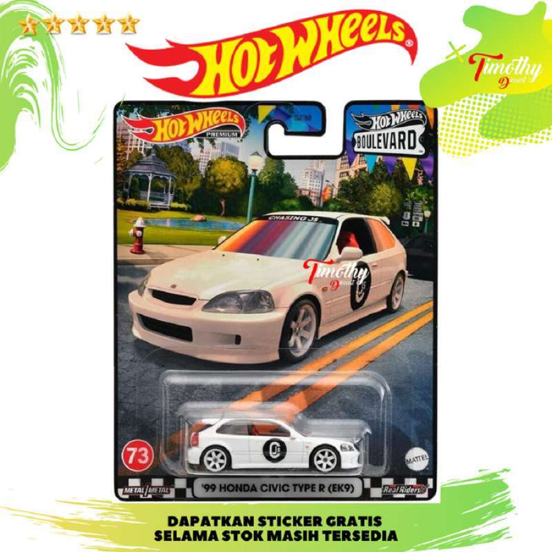 Promo Hot Wheels Premium Boulevard 99 Honda Civic Type R EK9 Putih ...