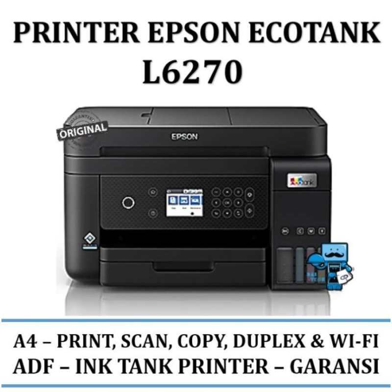 Promo Printer Epson Ecotank L6270 All-in-One Ink Tank with ADF + Wi-Fi ...