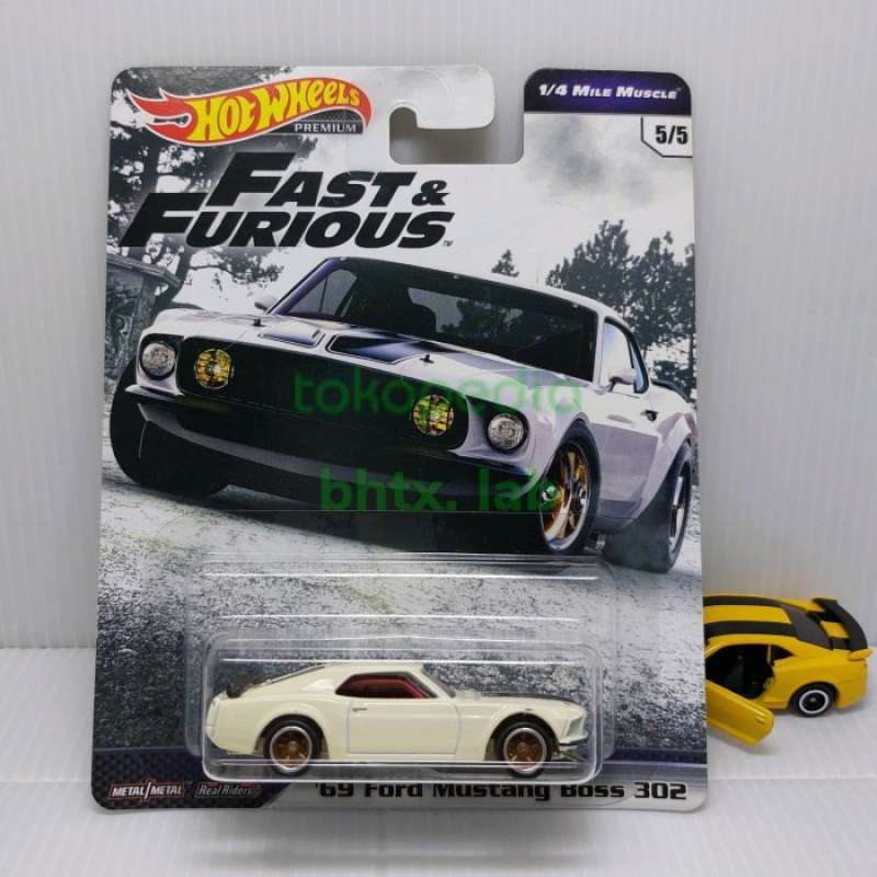 Promo Hot Wheels Premium 69 Ford Mustang Boss 302 Mile Muscle Fast ...