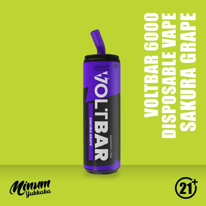 Jual Voltbar 6000 Puff Disposable Vape Sakura Grape di Seller Minum Yuk ...