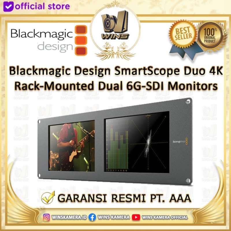 Promo Blackmagic Design Smartscope Duo 4K Rack-Mounted Dual 6G-Sdi Monitors Diskon 23% di Seller ...