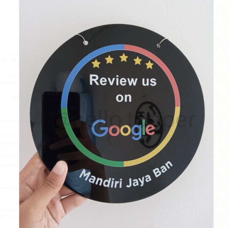 Promo Sign Review Google | Papan Sign Toko | Custom Nama Toko ...