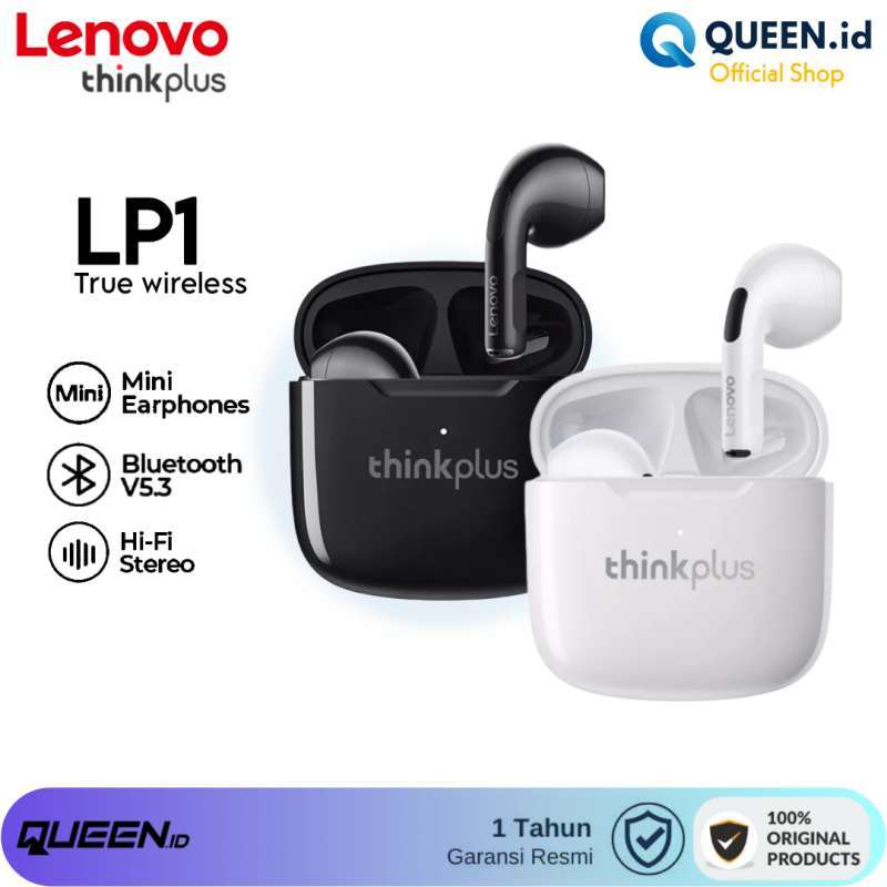 Jual Lenovo Thinkplus Lp1 Tws True Wireless Earbuds Headset Bluetooth 5.3 Di Seller Queen Id ...