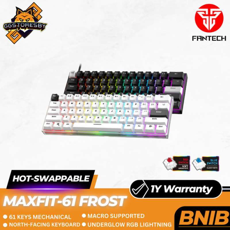 Jual fantech maxfit 61 frost hotswap mechanical gaming keyboard ...