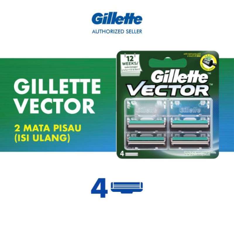 Jual Gillette Pencukur Vector Isi Ulang Termurah - Harga Grosir ...