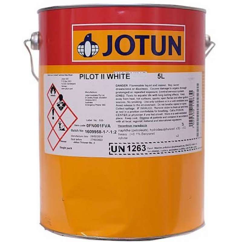 Promo Jotun Pilot II RAL 3020 Traffic Red ukuran 5L Gallon Tinting PC ...