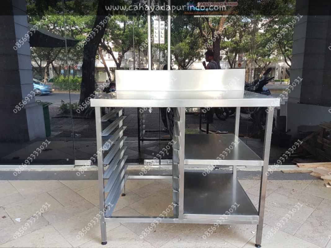 Promo Meja Rak Loyang Meja Kerja Working Table Meja Stainles Meja ...