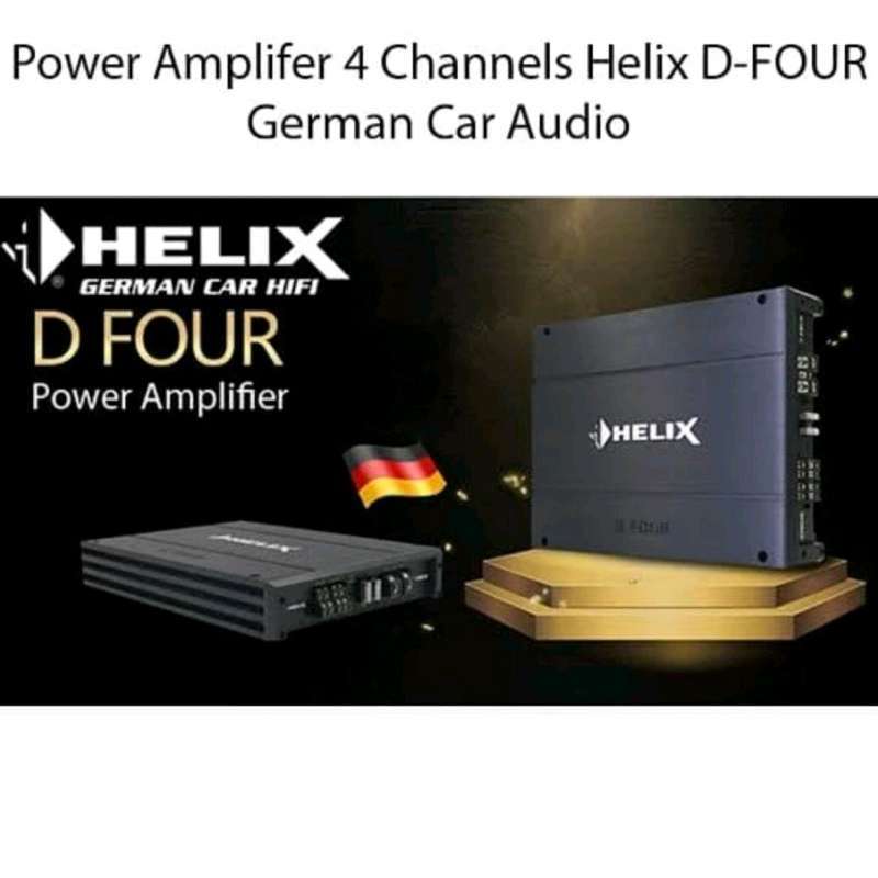 Jual power amplifier mobil 4 channel by helix D Four class AB german ...