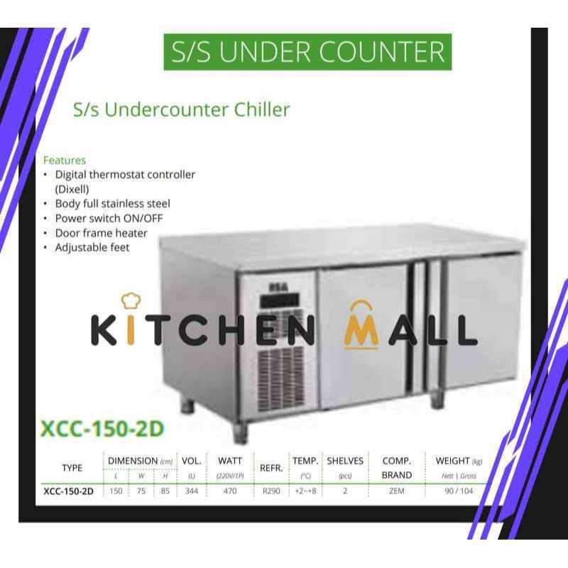 Jual Rsa Xcc-150-2d Ss Kitchen Refrigeration Undercounter Chiller 2 ...