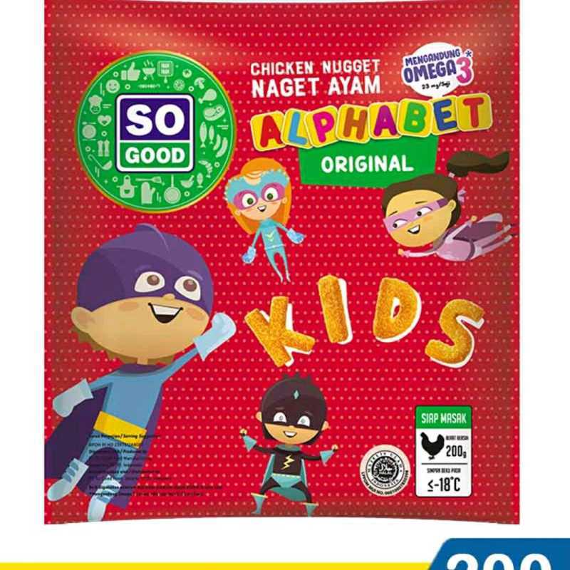 Promo CHICKEN NUGGET ALPHABET SO GOOD 200GR NAGET AYAM Diskon 45% di ...