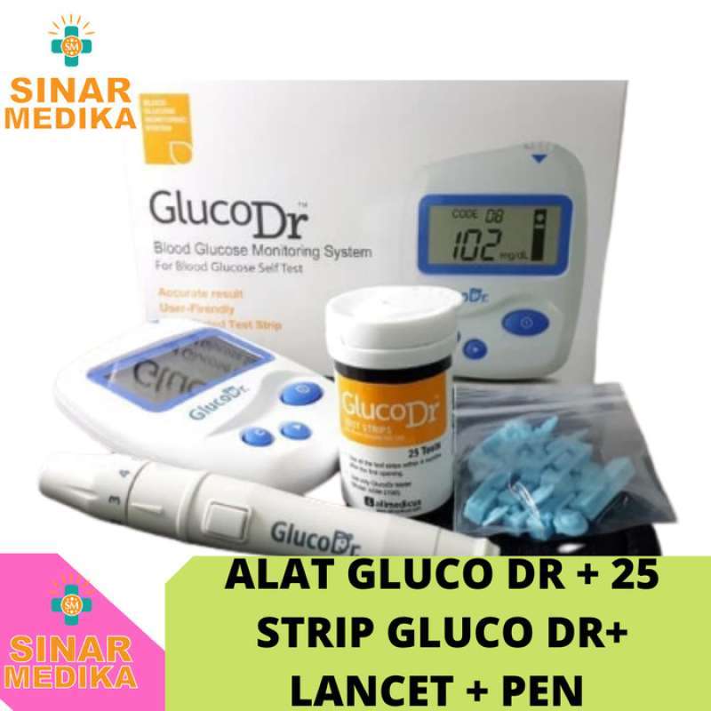 Jual Alat Cek Gula Gluco Dr Biosensor + 25 Strip . Monitoring Glukosa ...