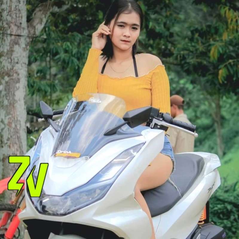 Jual Windshield Pcx 160 + Spion Universal Visor Ws Honda Pcx 160 Tebal ...